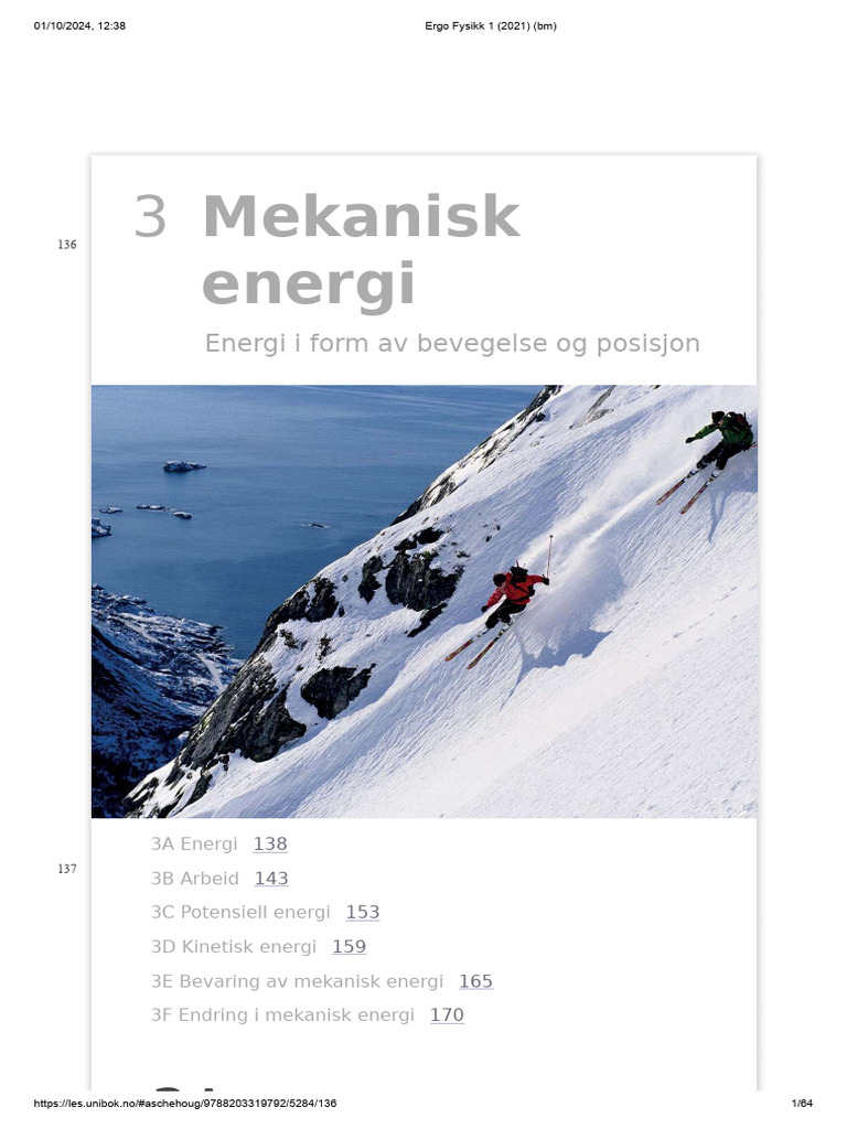 3 - Ergo Fysikk 1 (2021) (BM) | PDF