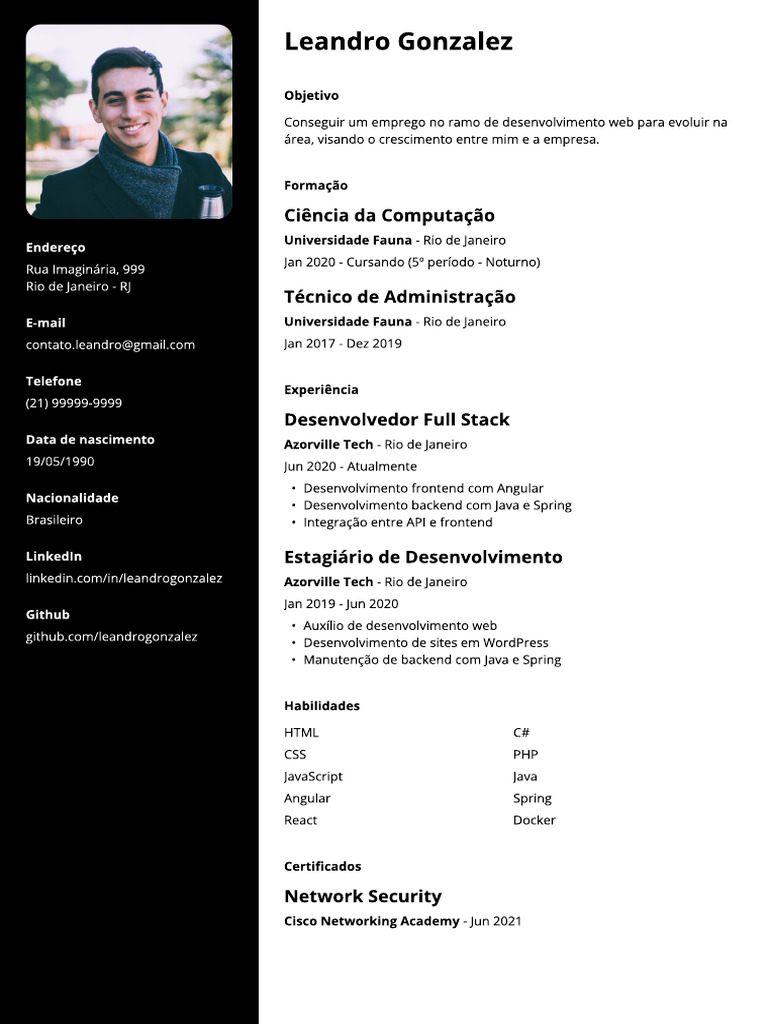 Currículo Moderno - Modelo (Community) | PDF