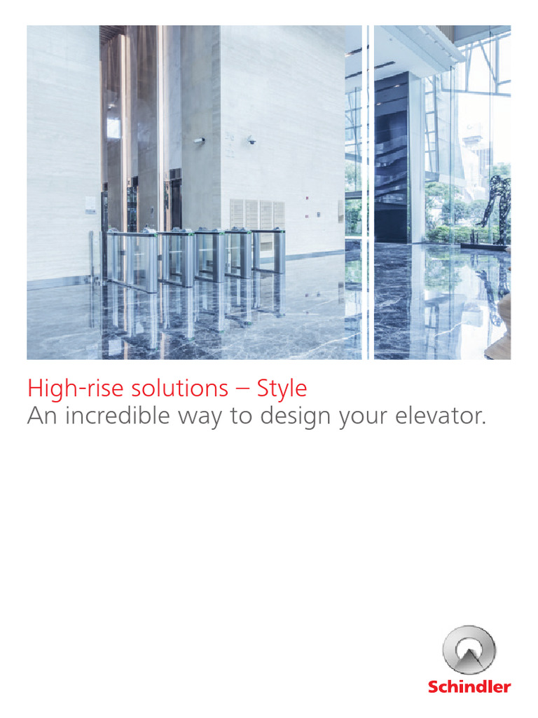 Schindler Elevator Design Solutions | PDF | Elevator | Mirror