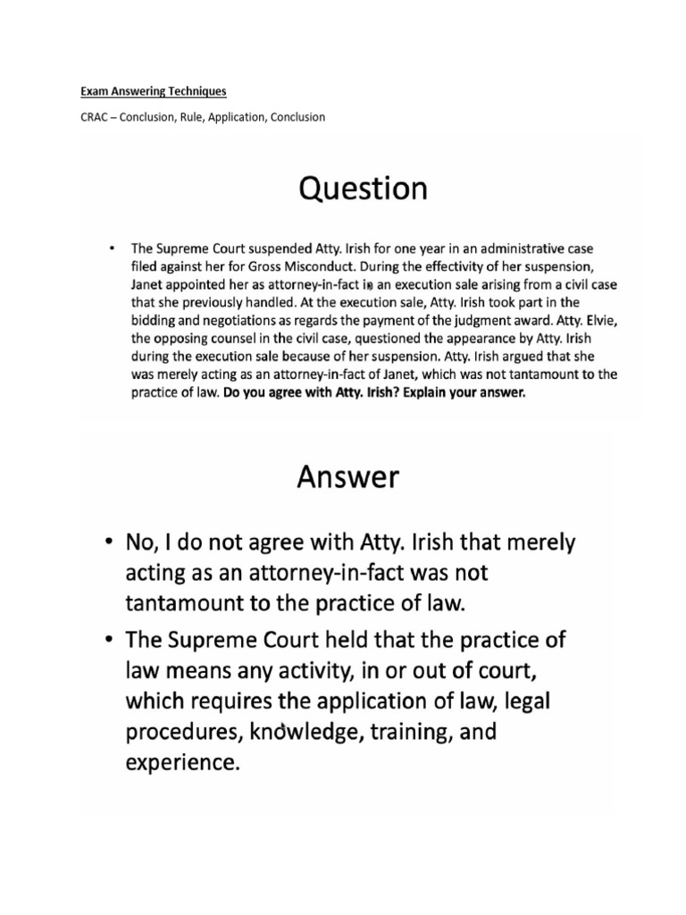 Exam Answering Techniques | PDF