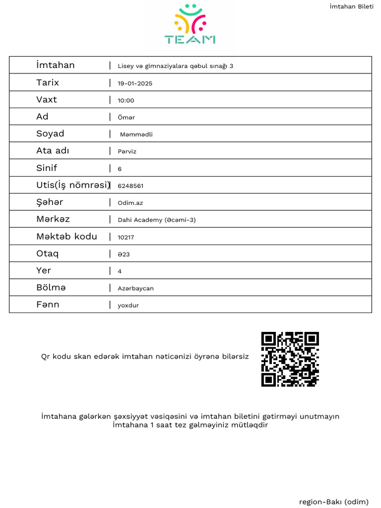 Ömər - Bilet | PDF