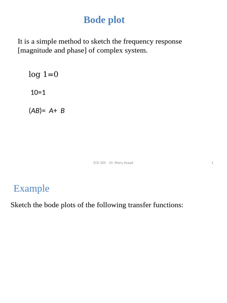 Bode Plot | PDF | Classical Mechanics | Frequency
