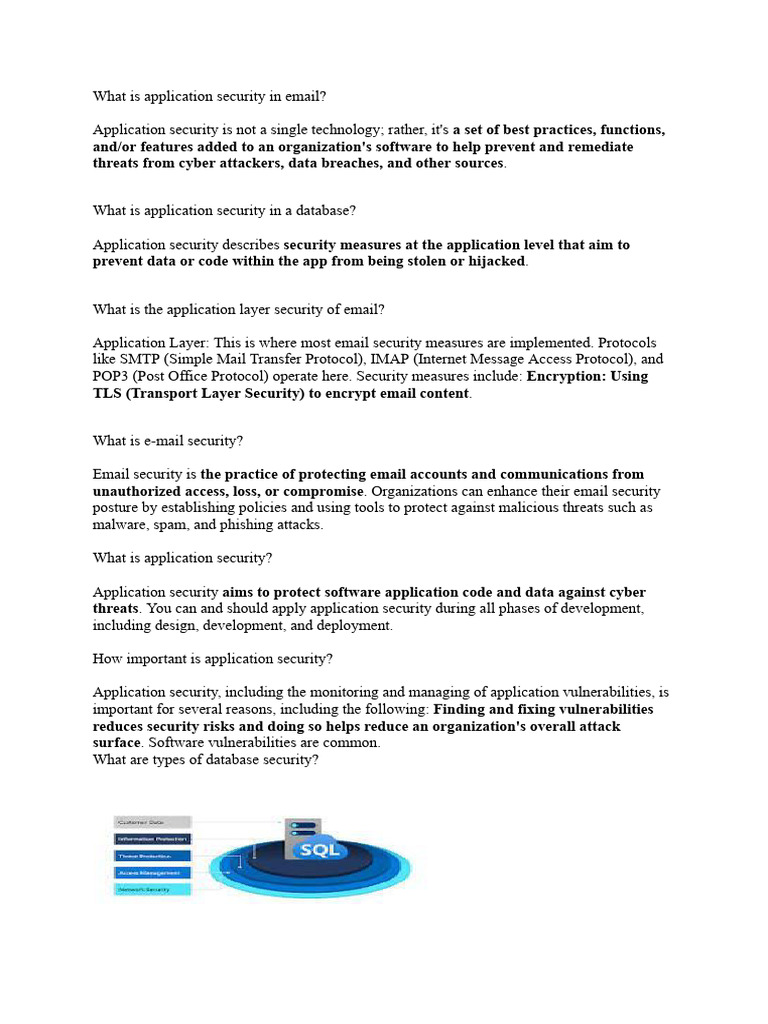 Application Security - Question and Answer | PDF | Security | Computer Security