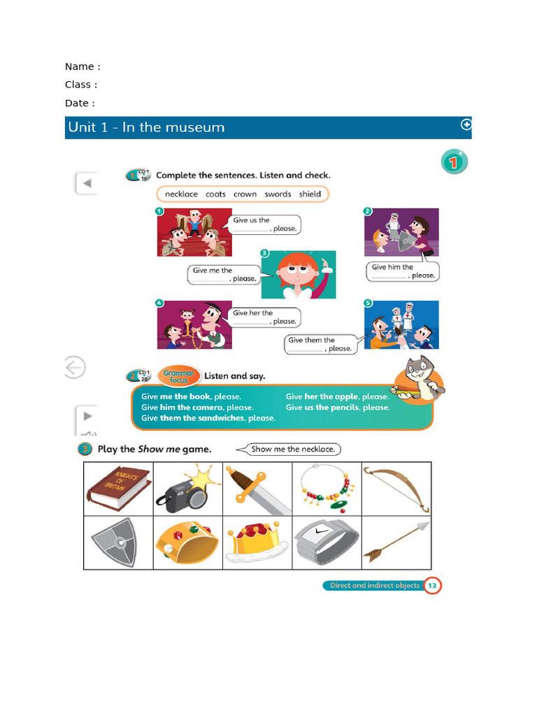 Worksheet Kelas 3 4 Pdf