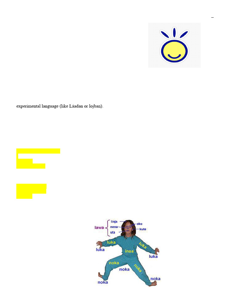 Understanding Toki Pona Language Basics | PDF | Linguistics | Human ...