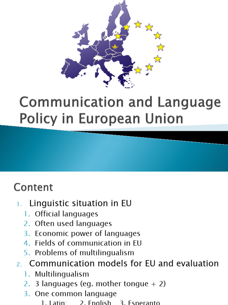 7 Communication and LP in European Union | PDF | Linguistics | Human ...