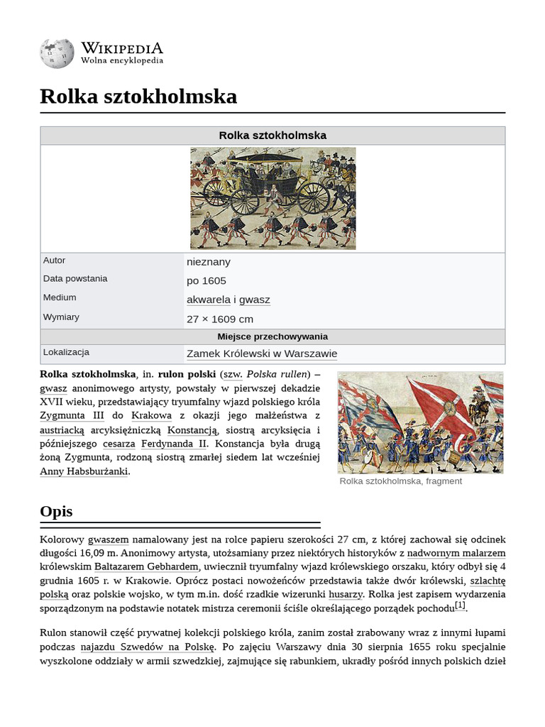 Rolka Sztokholmska | PDF