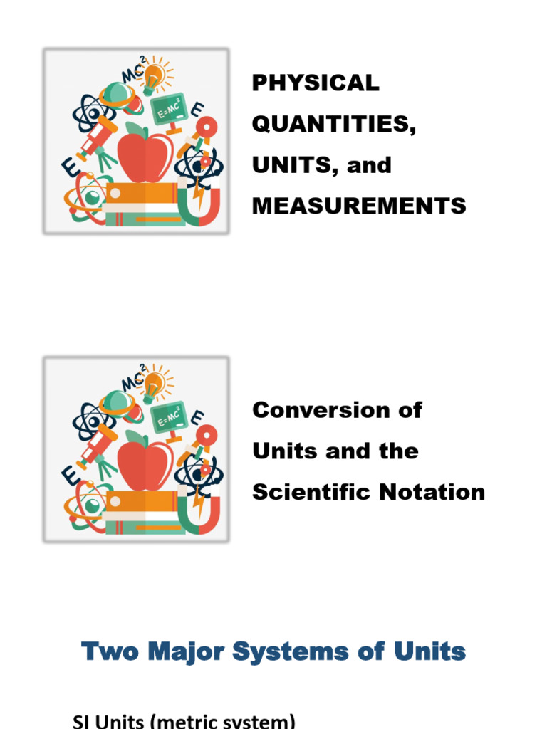 1ST Week Physical Quantities | PDF