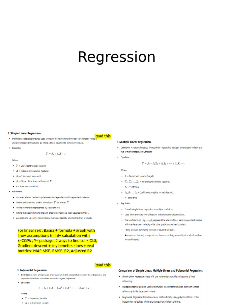 5_AML Lecture 5_Linear regression | PDF | Linear Regression | Errors ... 5_AML Lecture 5_Linear regression | PDF | Linear Regression | Errors ...