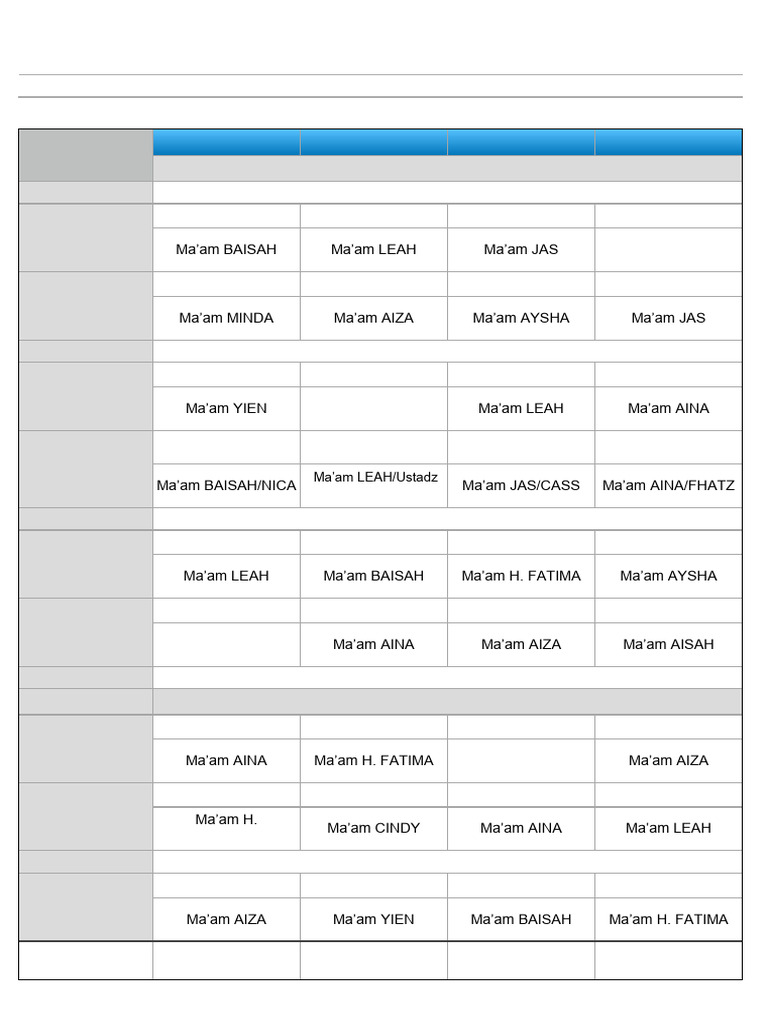 JUNIOR HS Class Schedule SY 2024-25 | PDF | Schools