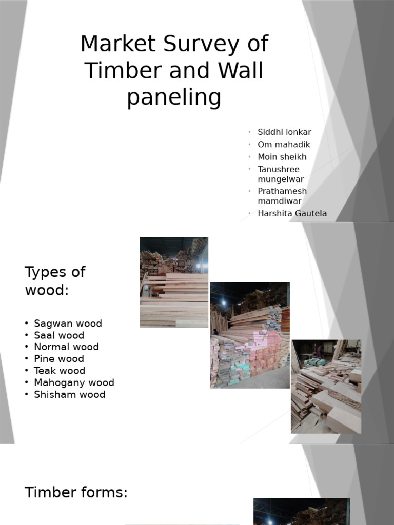 Market Survey of Timber and Wall Paneling | PDF | Plywood | Wood