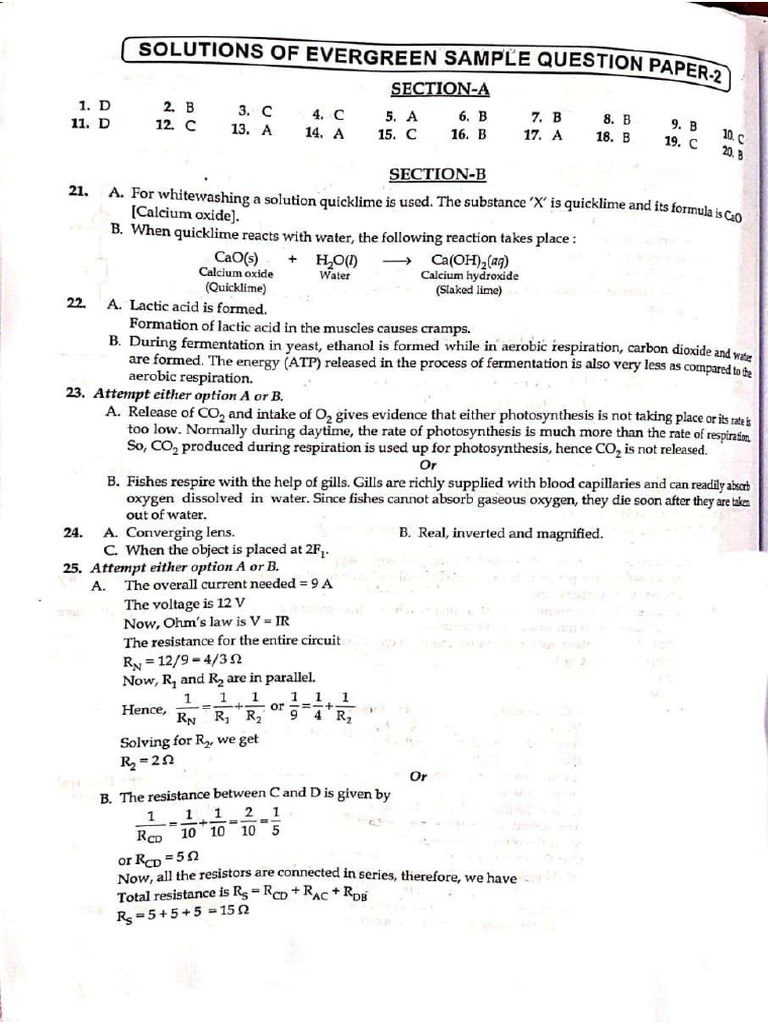 Sample Paper 2 | PDF