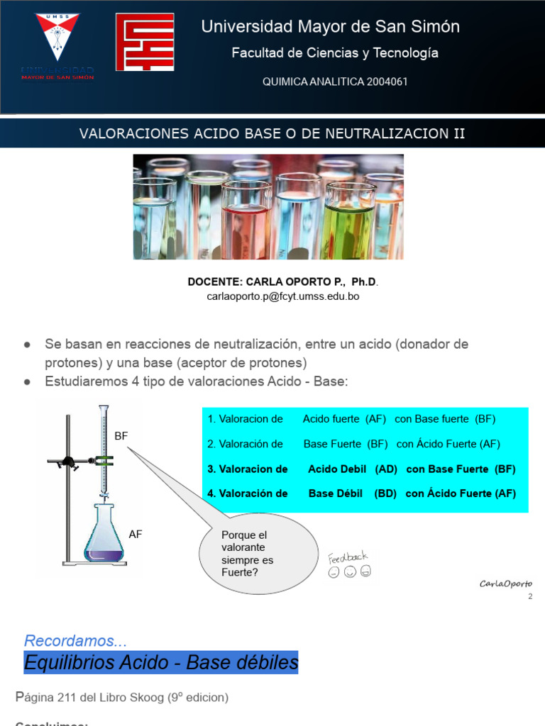 Valoraciones ACIDO BASE II | PDF | Solución tampón | Ácido