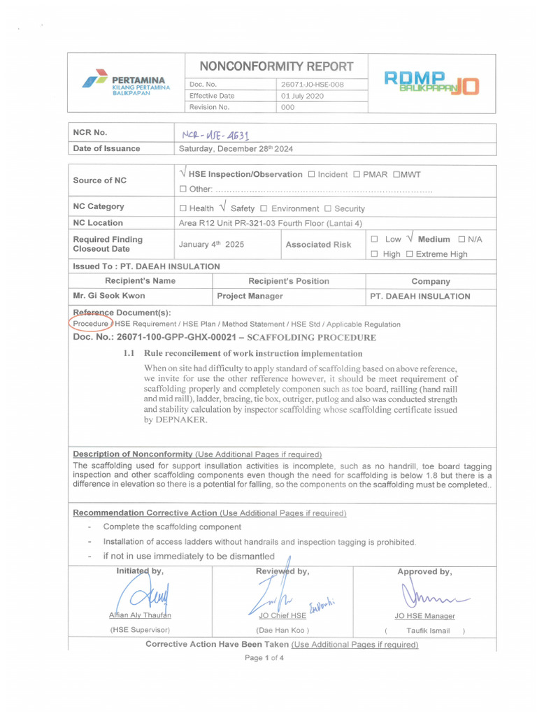 NCR Hse 4631 | PDF