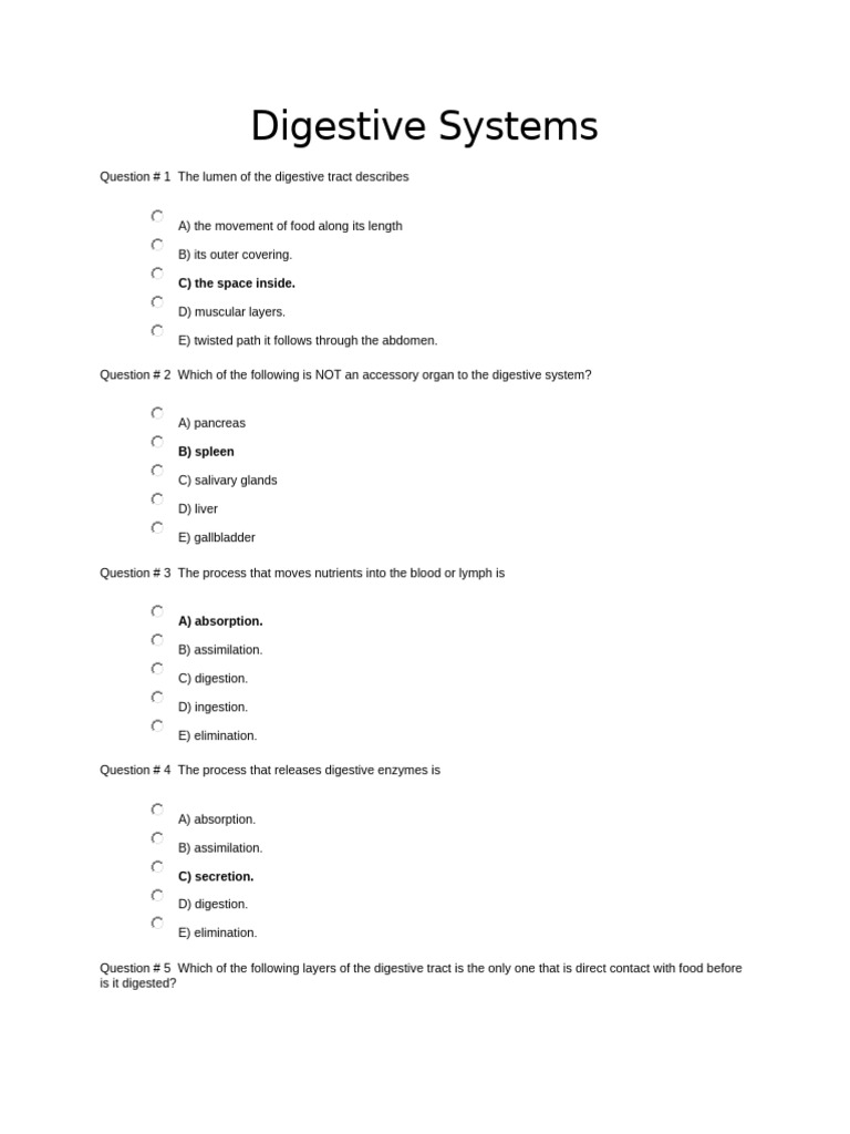 Digestive Systems | PDF | Digestion | Stomach
