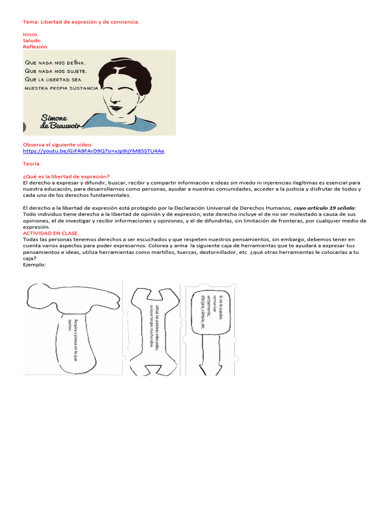 ¿Qué Es La Libertad de Expresión (1) | PDF