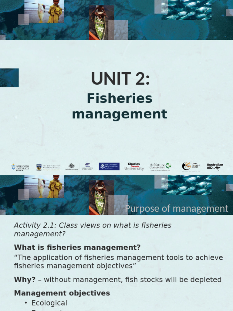Unit 2 Management FINAL | PDF | Fisheries Management | Fishing Industry