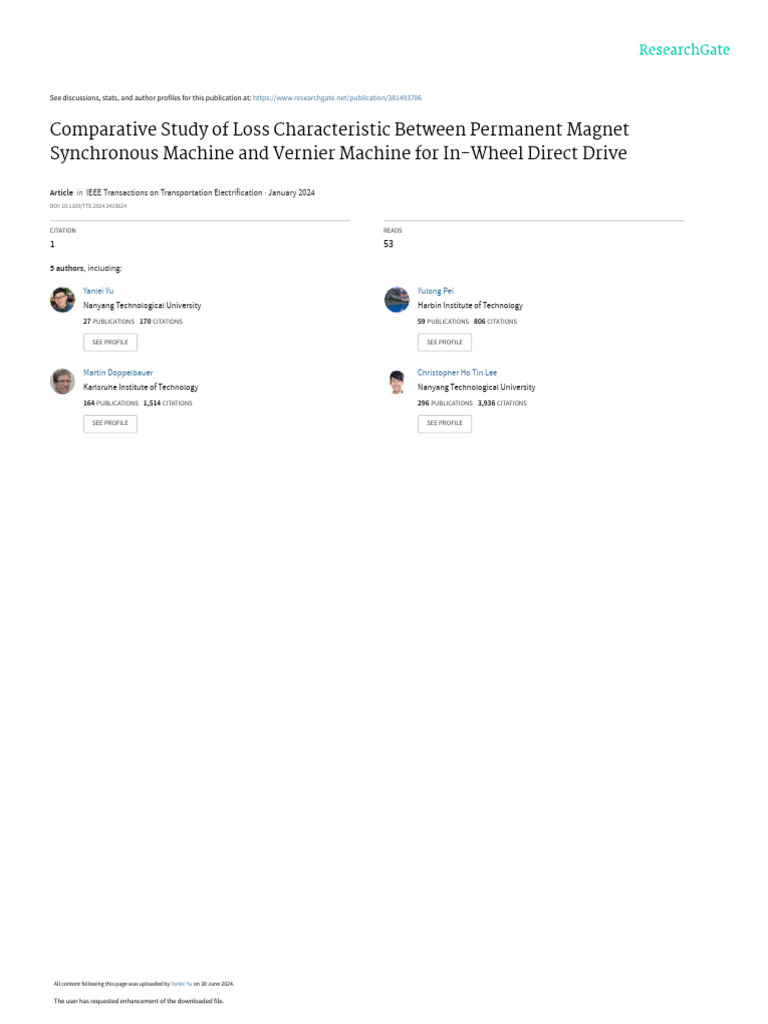 Comparative Study of Loss Characteristic Between Permanent Magnet ...