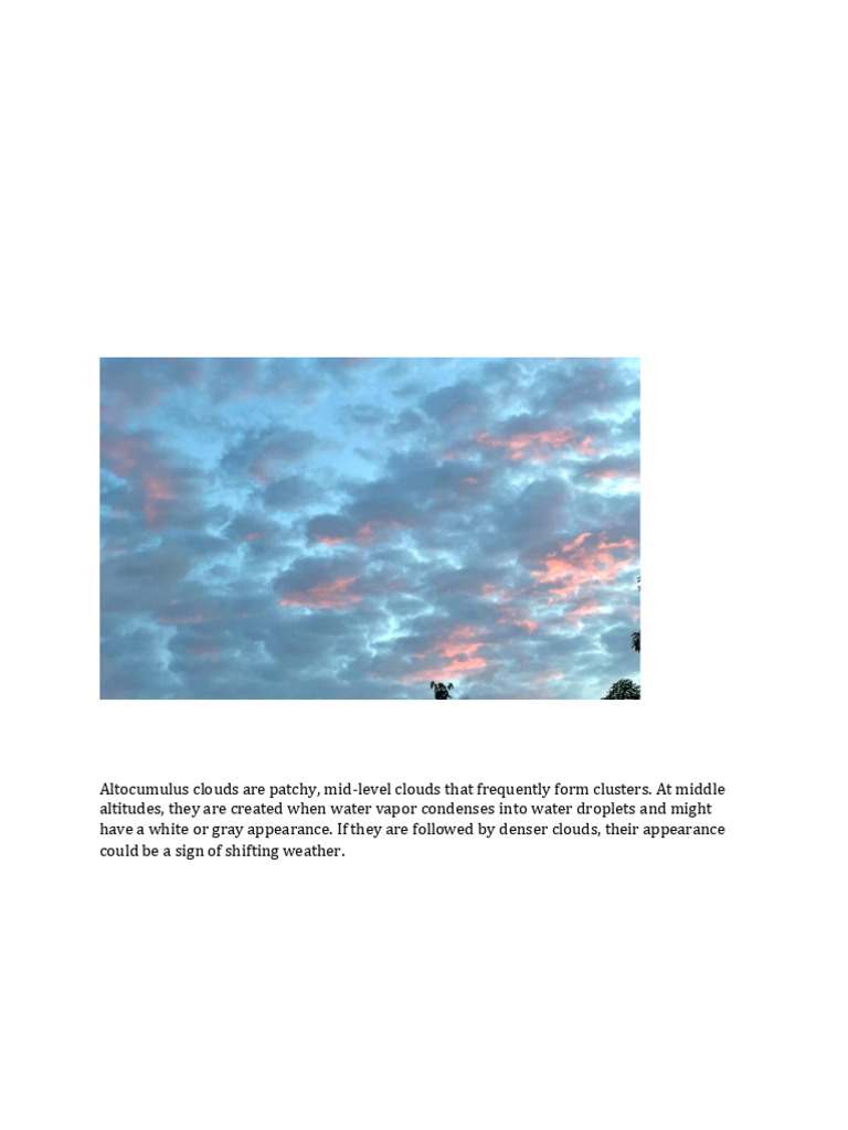 Bello Alexis Jr. B. CLOUDS | PDF | Cloud | Sky