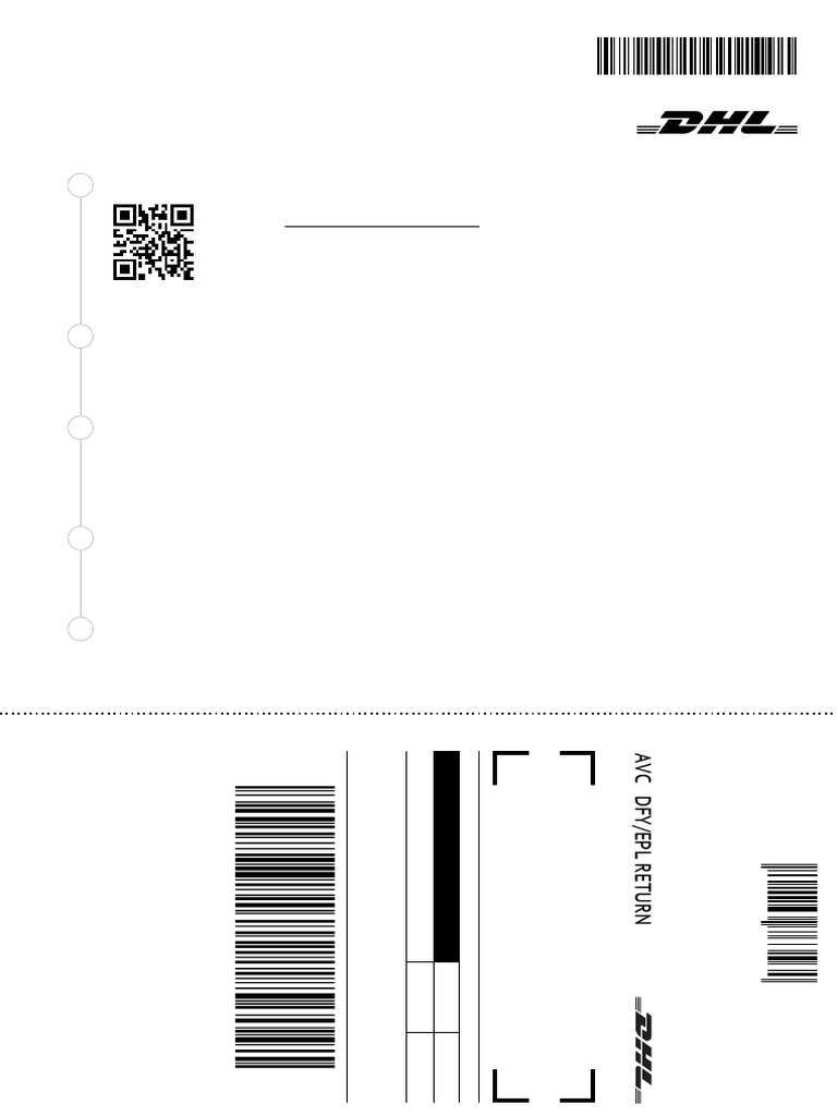 Retourformulier DHL: Scan de QR Code Om Je Retour Online Aan Te Melden | PDF