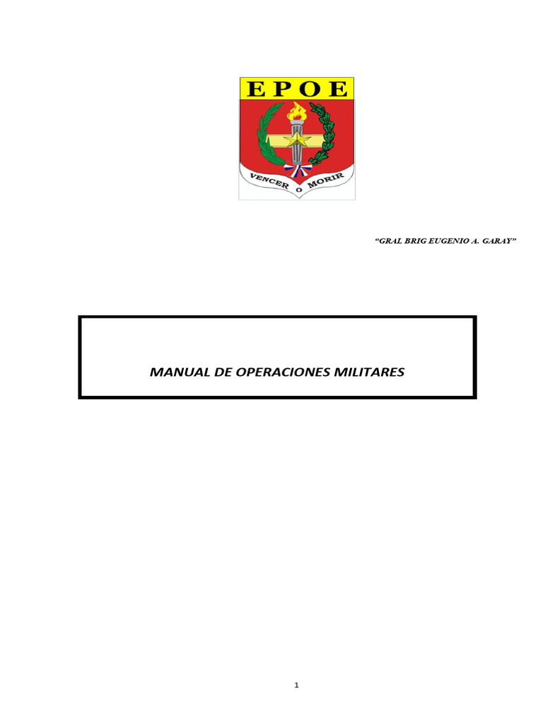 07 ME 100-5 OPERACIONES MILITARES | PDF | Infantería | Militar