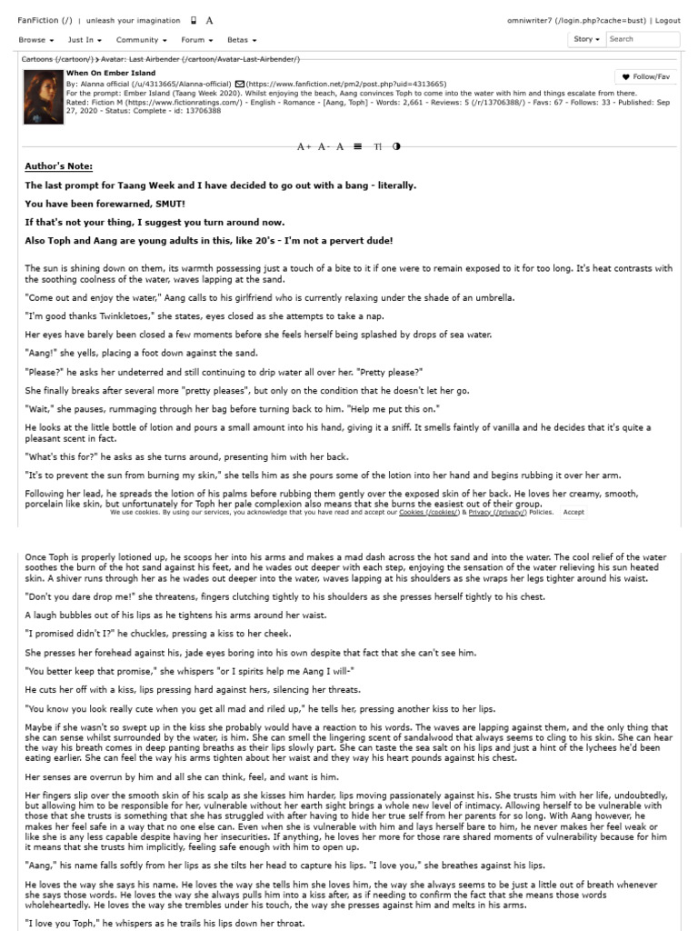 When On Ember Island, an avatar_ last airbender fanfic _ FanFiction | PDF