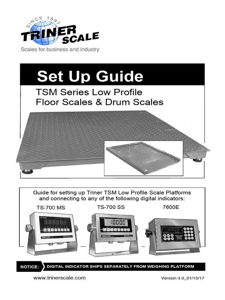 SetUpGuide_TSM_FloorScale_V2.0 | PDF | Implied Warranty | Electrical ...