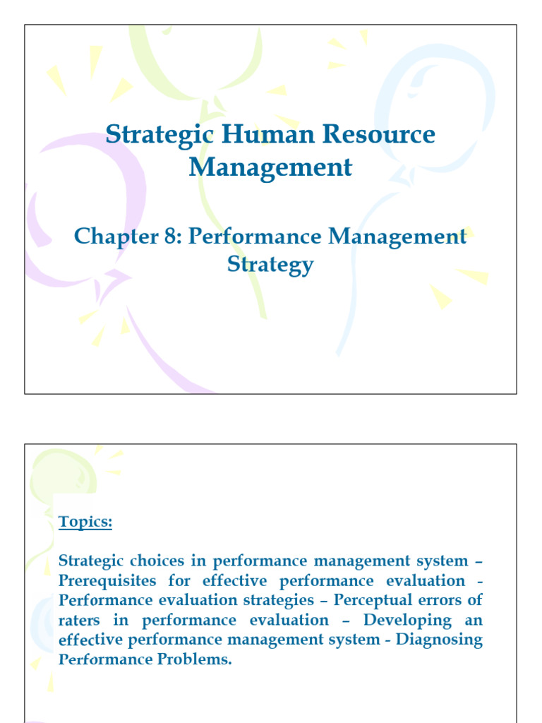 Performance Management Strategy | PDF | Performance Appraisal | Psychology