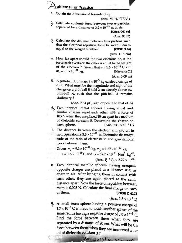 Practice Questions - 1 | PDF