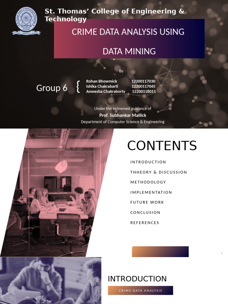 Group 6_SMa_Crime Data Analysis Using Data Mining_Presentation | PDF ...
