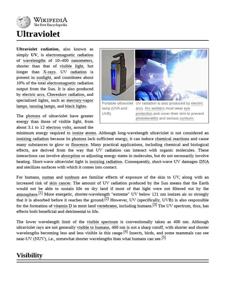 Ultraviolet | PDF | Ultraviolet | Sunscreen