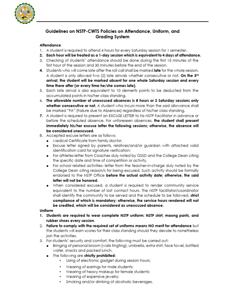 Psau Nsu SF 03 NSTP Cwts Return Slip | PDF