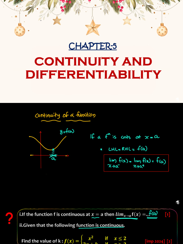 P2S BOARD MATHS 2. Inverse Trigonometric Functions 5. Continuity and Differentiability 9 ...