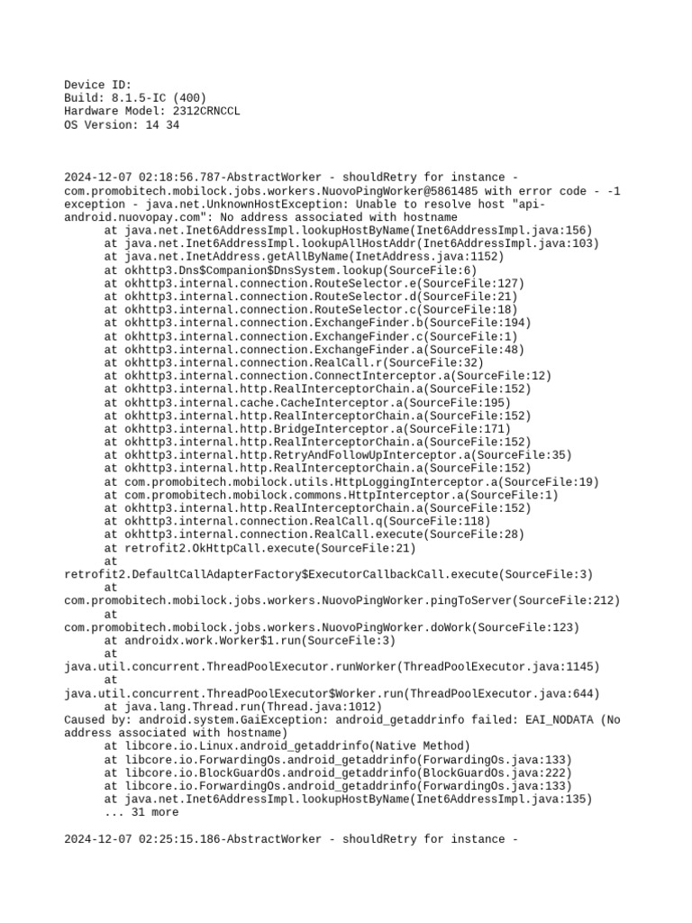 Nuovo Log1 | PDF | Domain Name System | Java (Programming Language)