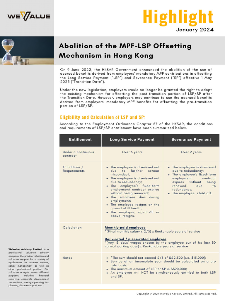 Abolition - of - The - MPF - LSP - Offsetting Mechanism | PDF ...