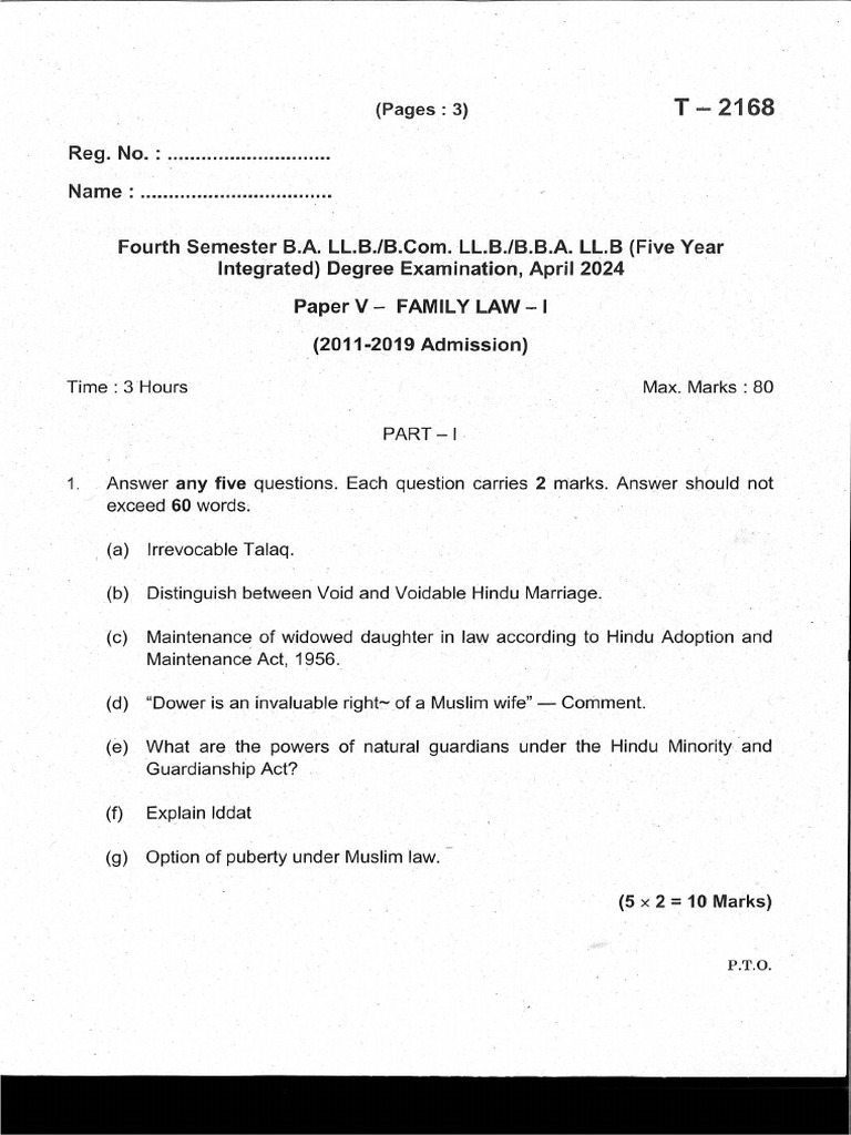 Family Law-I T-21682 | PDF