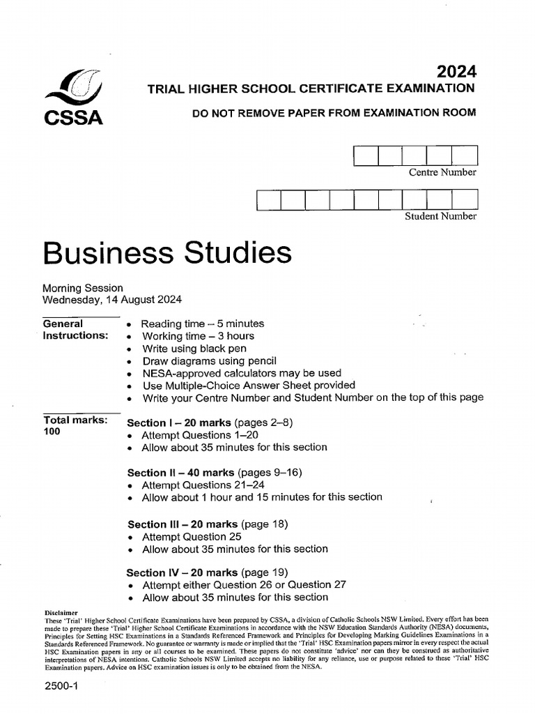 Cssa BS 2024 | PDF