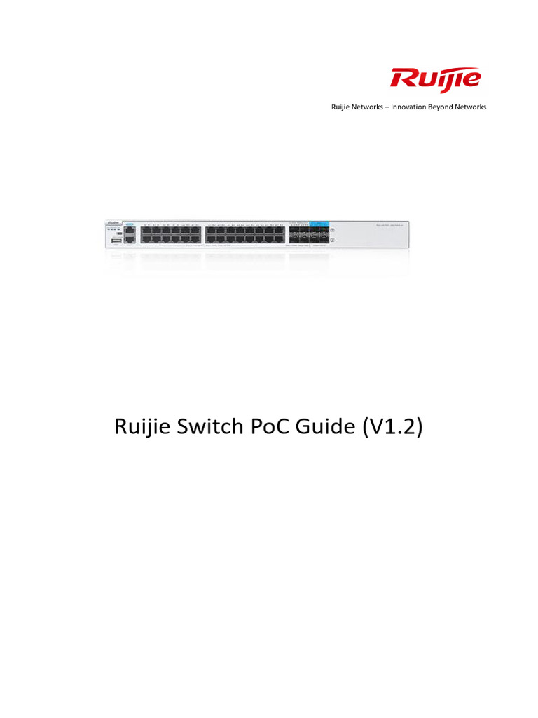 Ruijie Switch PoC Guide (V1.2) | PDF | Computer Science | Computer ...