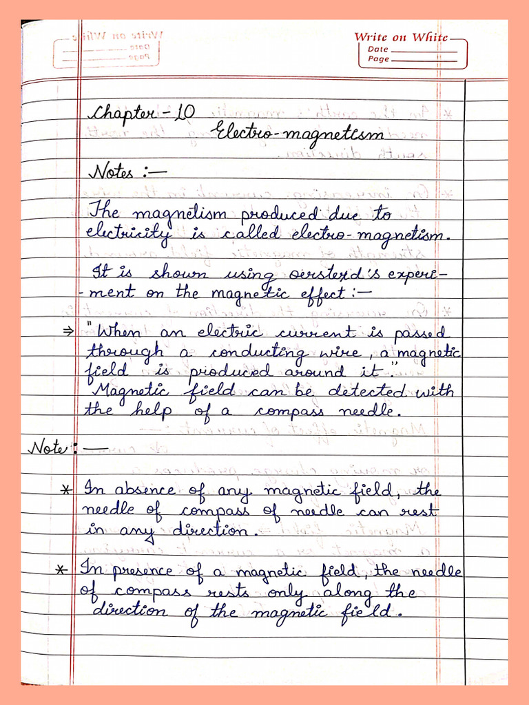 ELECTROMAGNETISM NOTES (@icse - Semester2) | PDF