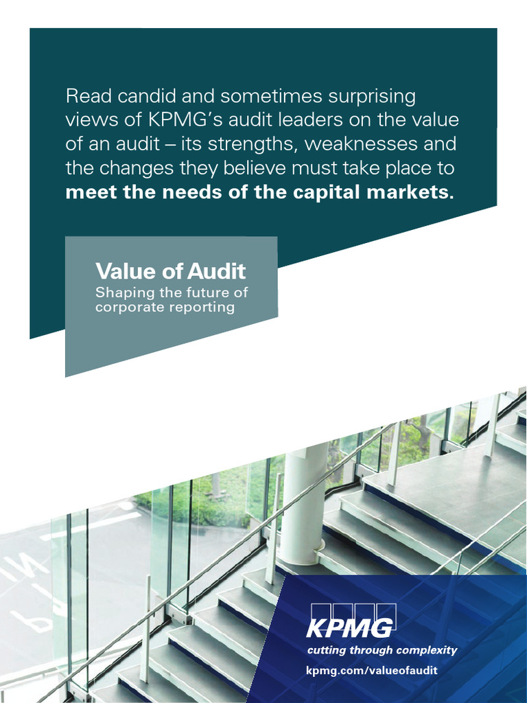 Audit Audit Value of Audit Shaping The Future of Corporate Rep | PDF ...