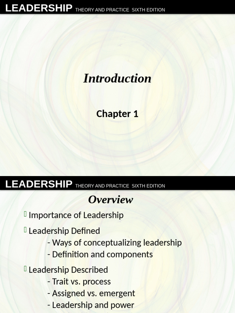 Overview of Leadership Concepts | PDF | Leadership | Power (Social And ...