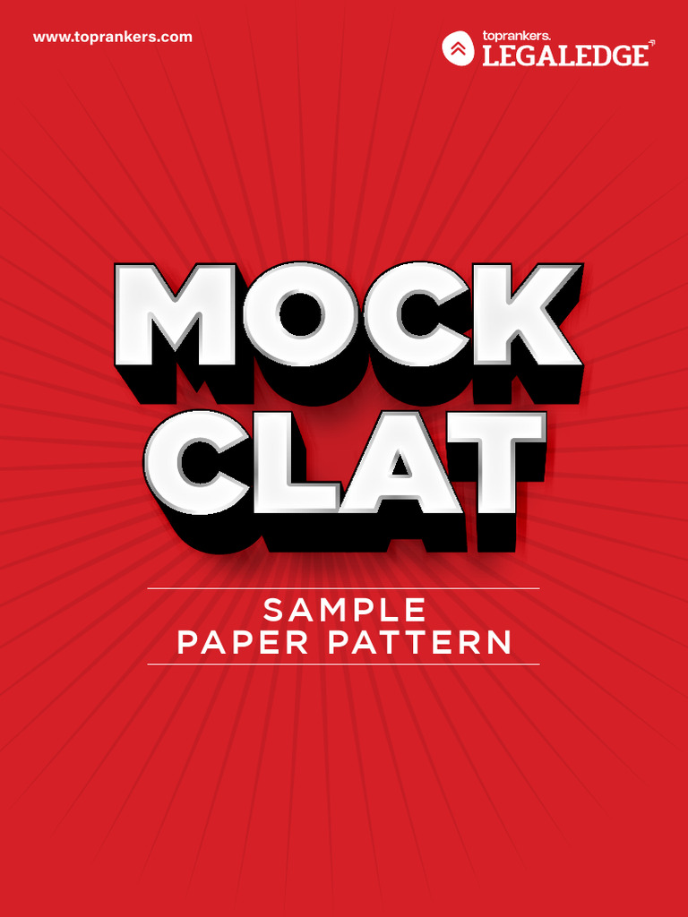 Mock Clat Sample Paper Final Report 1 0283ef917c0e6 | PDF | Inference ...