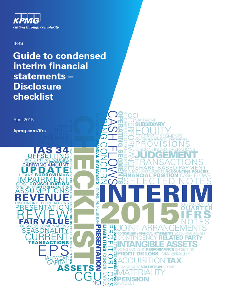 Interim Checklist April2015 | PDF | Fair Value | International ...