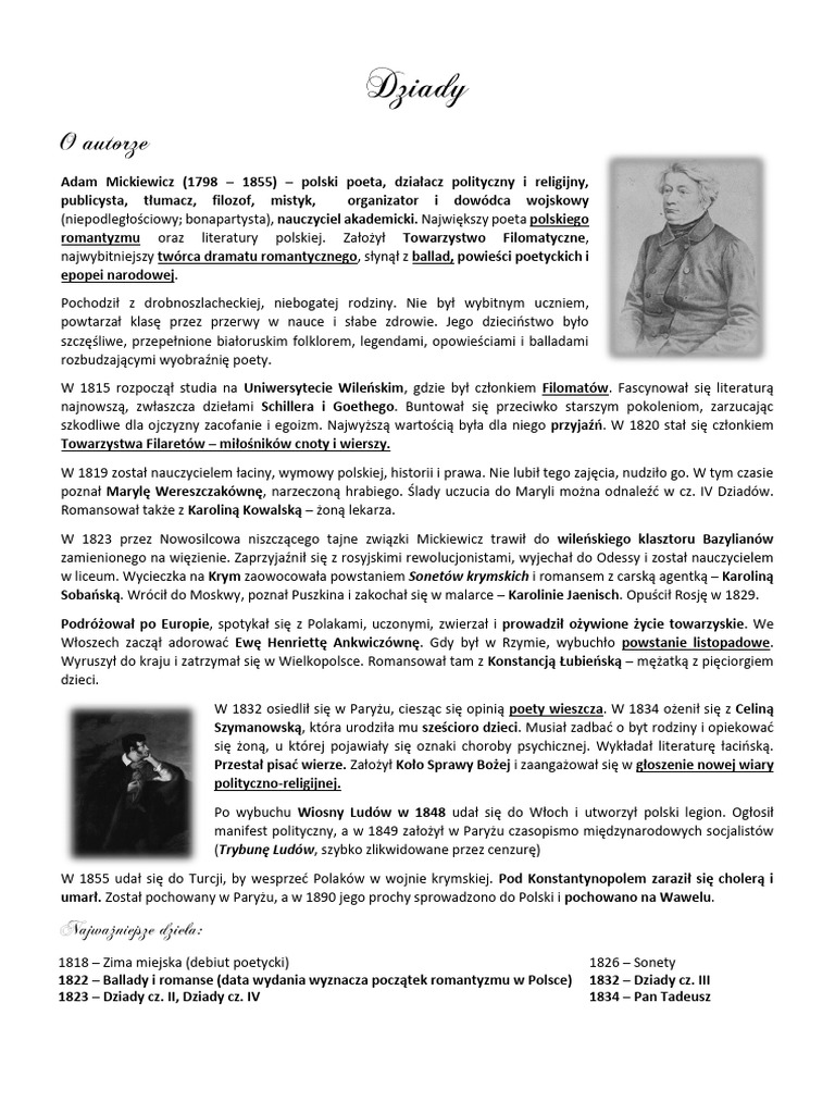 Dziady All Części | PDF