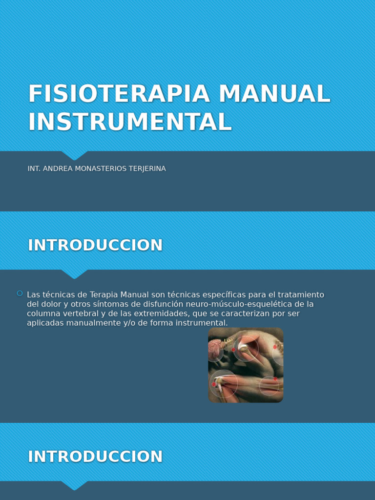 Fisioterapia Manual Instrumental | PDF | Terapia manual | Terapia física