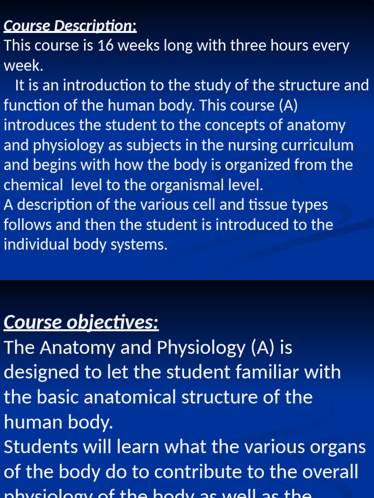 Introduction to Anatomy and Physiology | PDF | Human Body | Anatomical ...