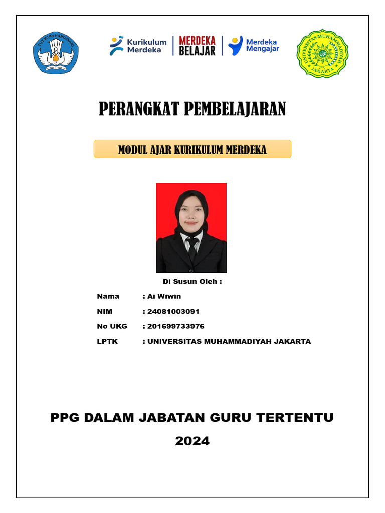 Perangkat Pembelajaran - Ai Wiwin - 24081003091 | PDF