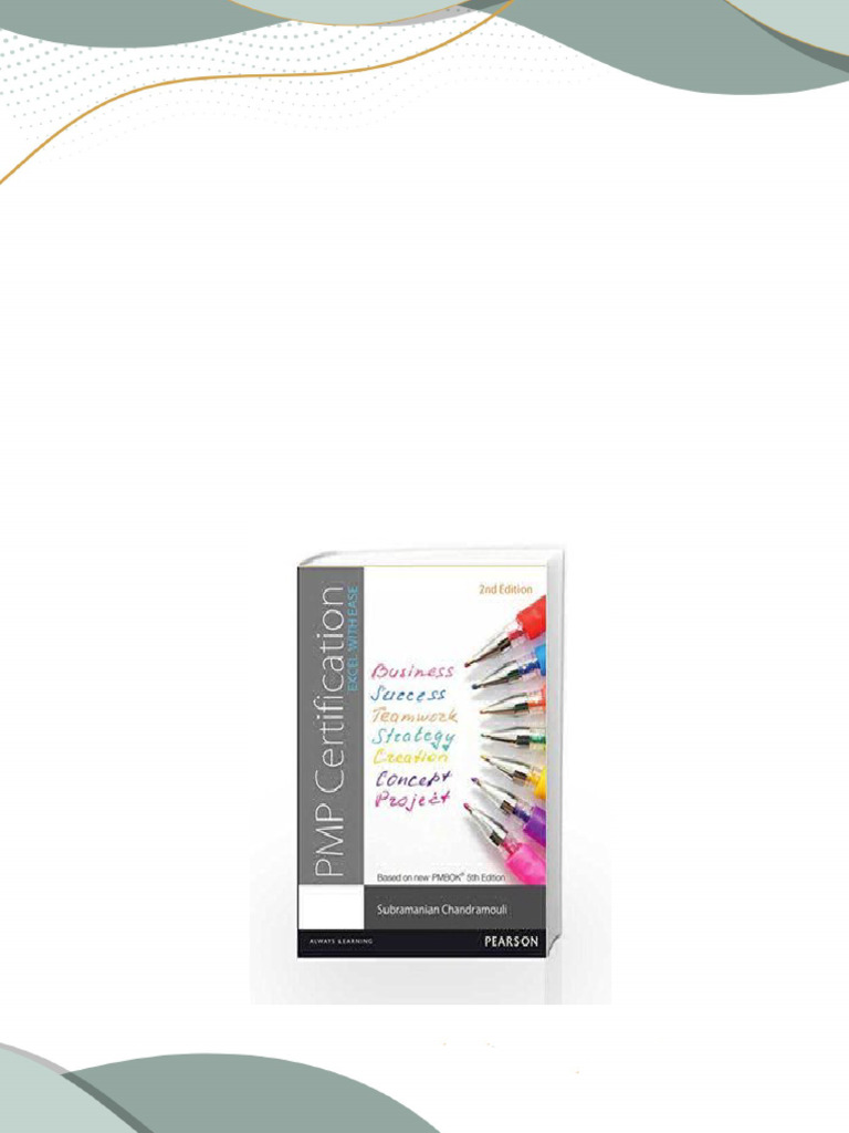 (Ebook) PMP Certification, 2/e: Excel With Ease by Chandramouli ...
