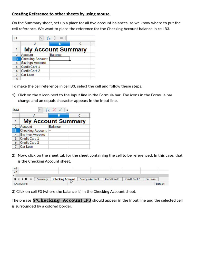 Creating The Reference With The Mouse | PDF
