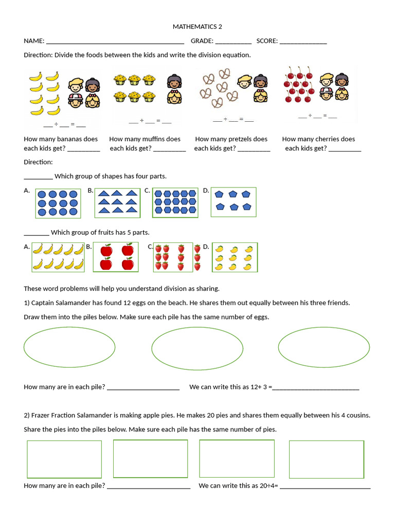 MATHEMATICS 2 Worksheet | PDF